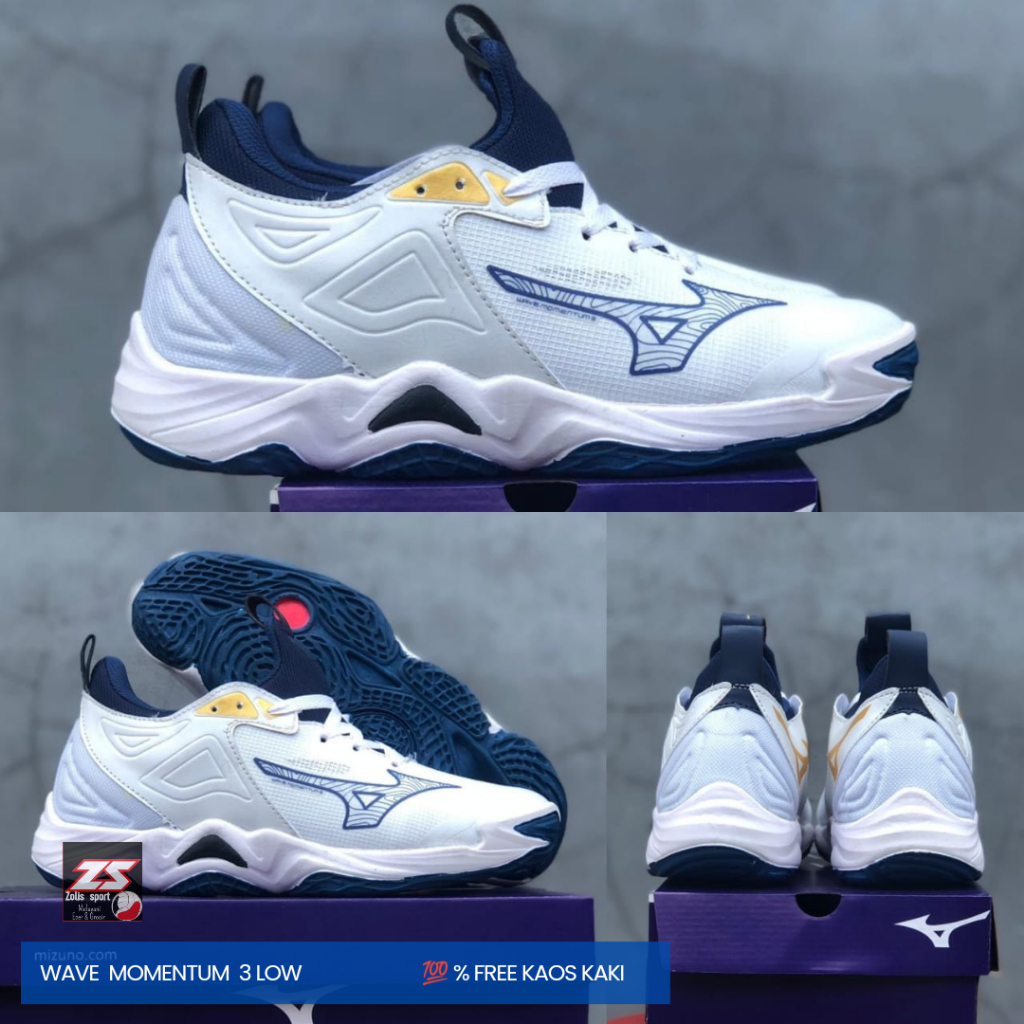 Jual DISKON PROMO! SEPATU VOLI SEPATU BADMINTON SEPATU WAVE MOMENTUM 3 ...