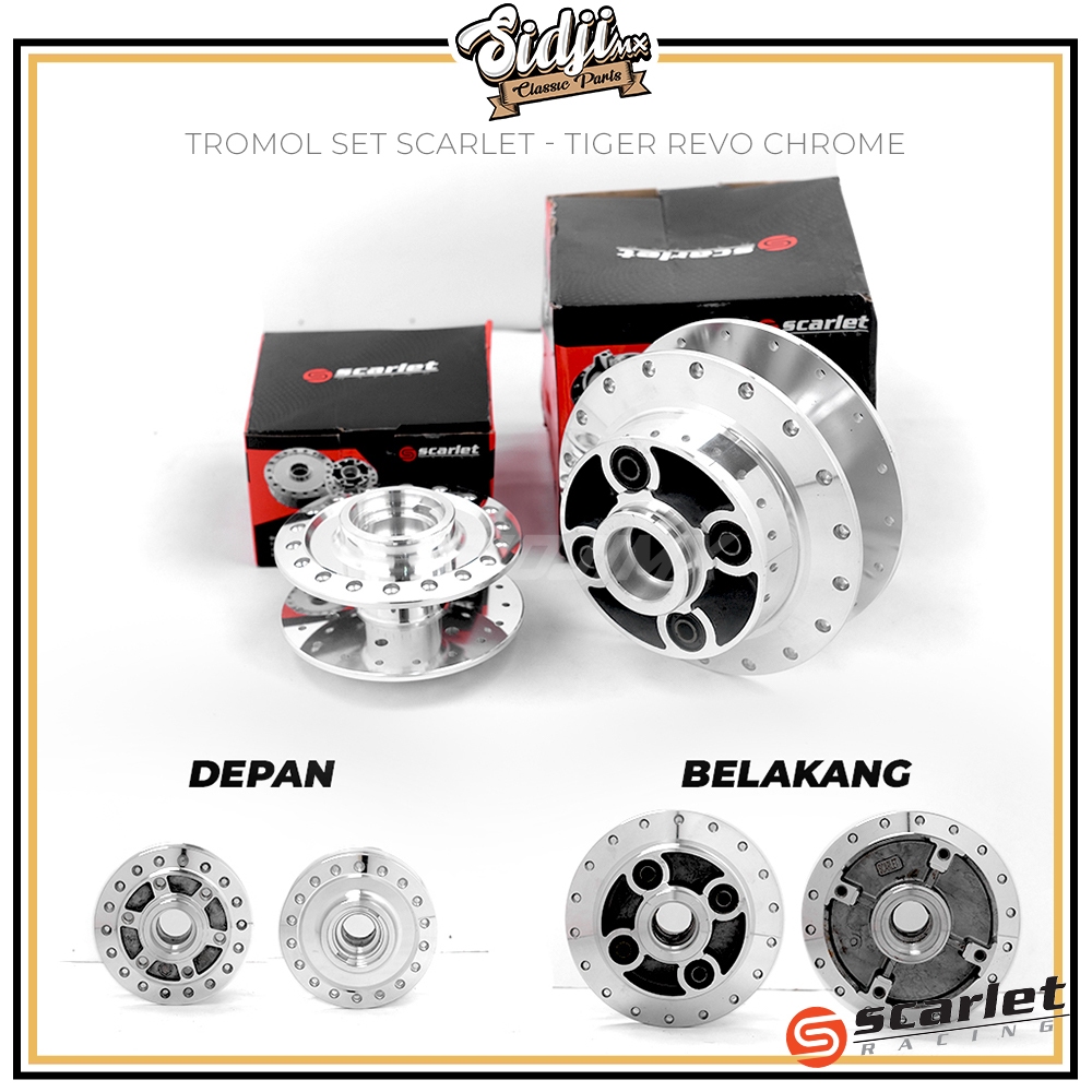Jual Tromol Set Depan Belakang Motor Bebek Sport Scarlet Tromol AND ...