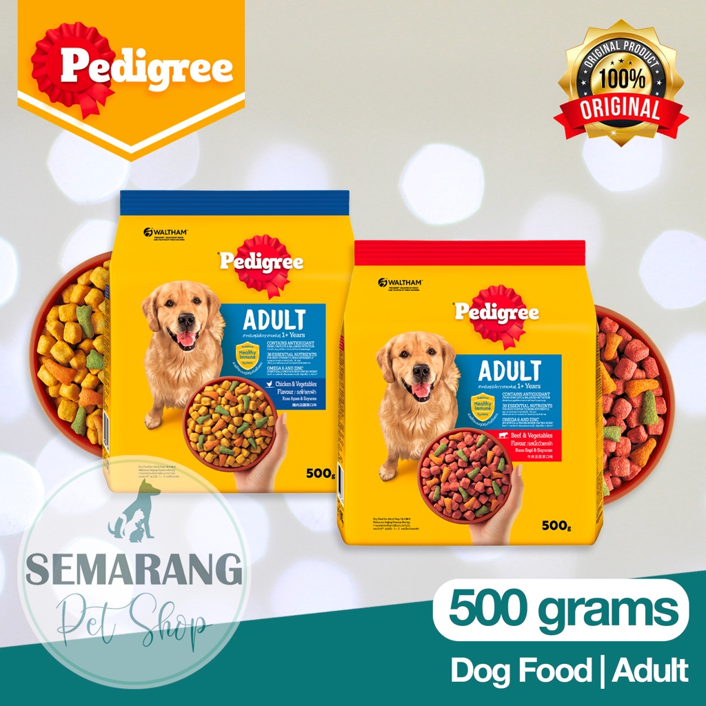 Jual Dog Food PEDIGREE Adult 500gr | Makanan Anjing Dewasa Dry ...