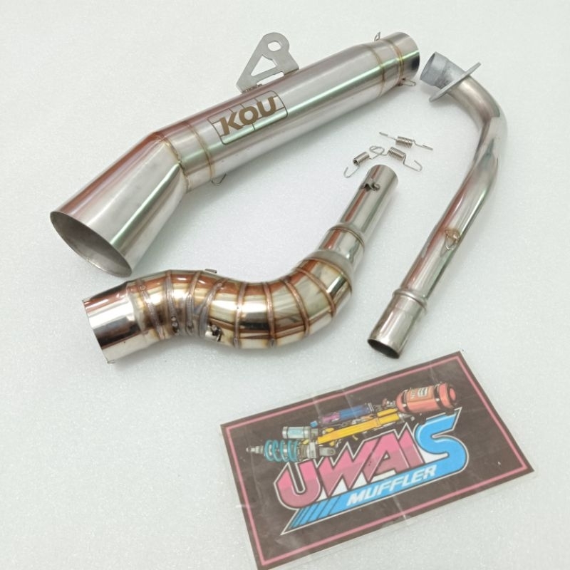Jual kou super open pipe Xrm 125/Xrm 110 Wave 125 Wave 100/110/115 ...