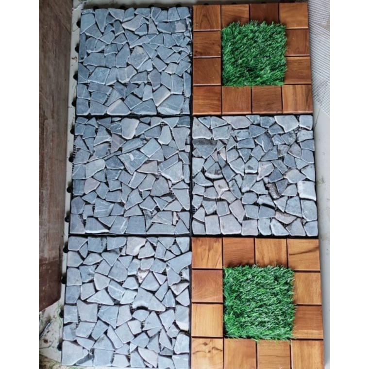 Jual Lantai mozaik Decking tile batu mozaic uk 3x3cm | Shopee Indonesia