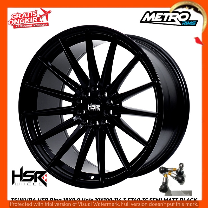 Jual VELG RACING HSR TSUKUBA RING 18 R18 BUAT MODIFIKASI MOBIL INNOVA ZENIX XPANDER SIENTA ...