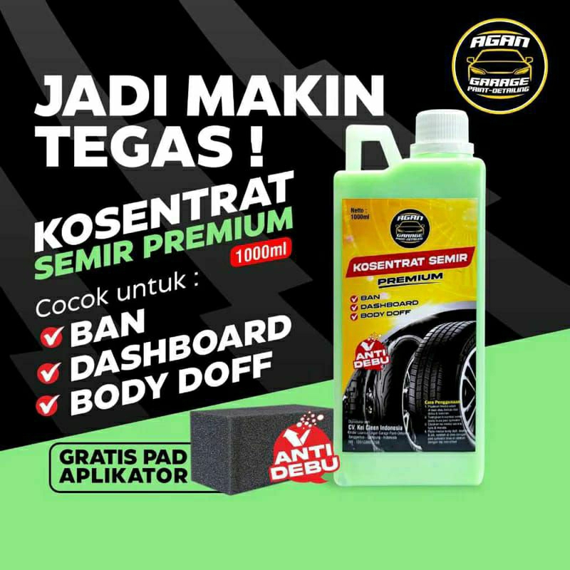 Jual GARASI AGAN KONSENTRAT SEMIR | SEMIR BAN MOBIL MOTOR | DASHBOARD| BODY DOFF| 1000ML ...