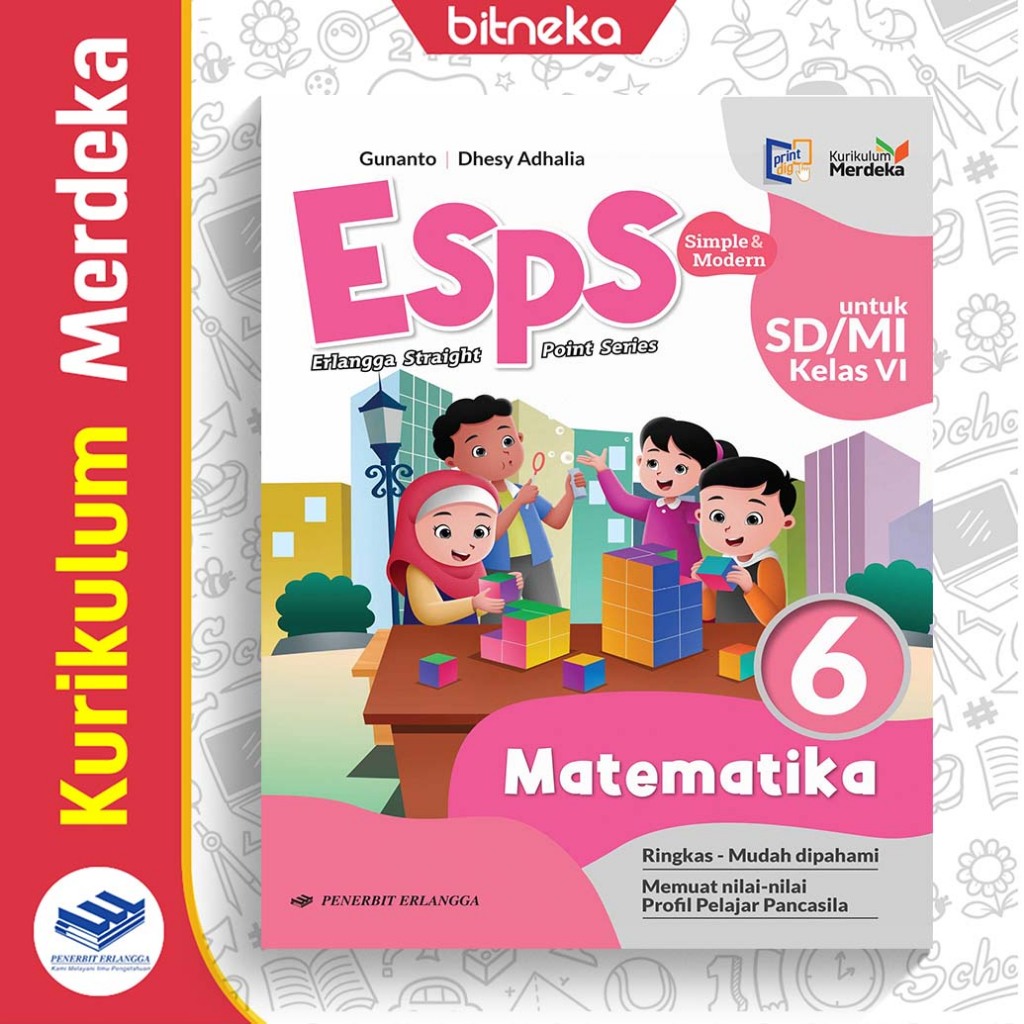 Jual Buku ESPS Matematika Jilid 6 SD/MI Kelas 6 - Gunanto - Syafrizal ...