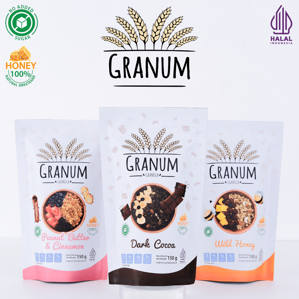 Jual Granum Granola - 150gr 100% Honey (No Added Sugar) | Shopee Indonesia