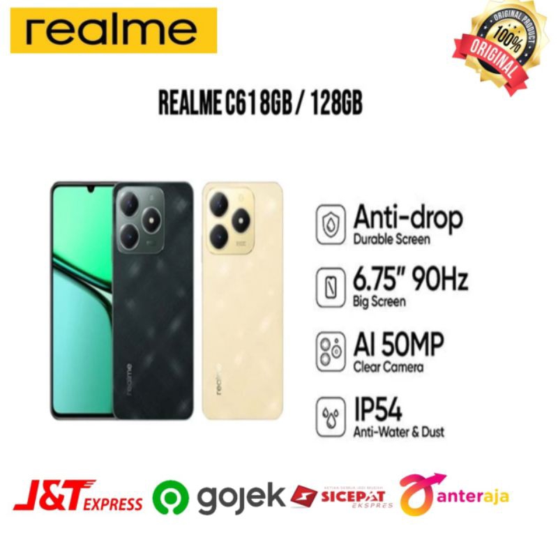 Jual Realme C61 Ram 8/128Gb Garansi Resmi 100% Original | Shopee Indonesia