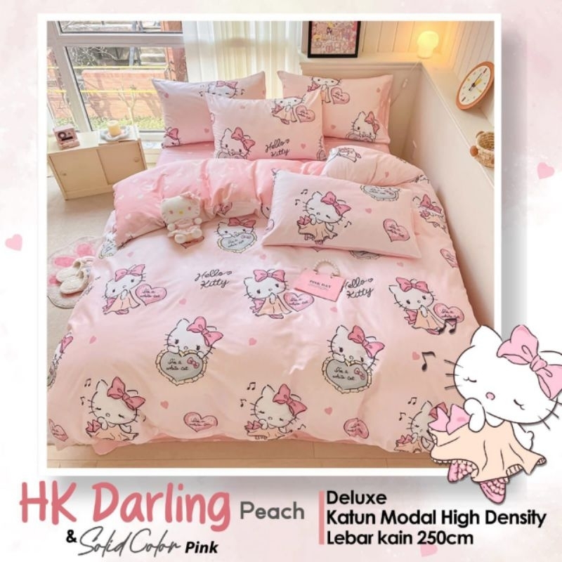 Jual TOMIKO - Sprei anti geser katun lokal Hello Kitty Darling | Shopee ...
