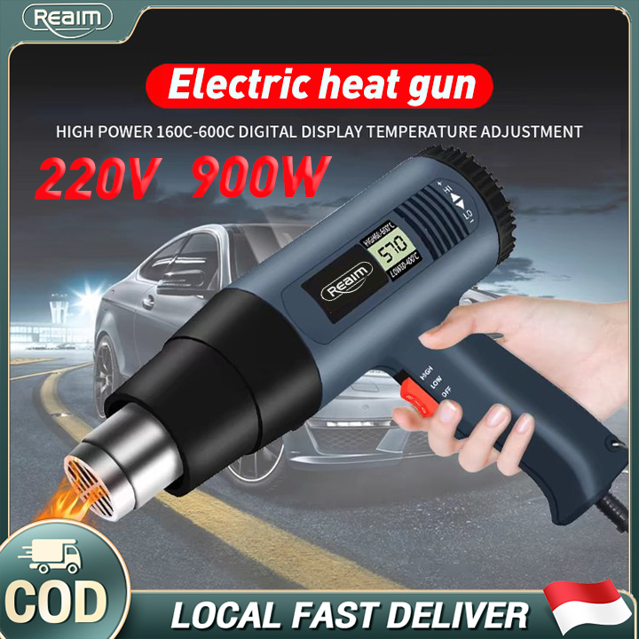 Jual REAIM Heat Gun 220V Pemanas Segel Sticker Plastik Panas Electric ...