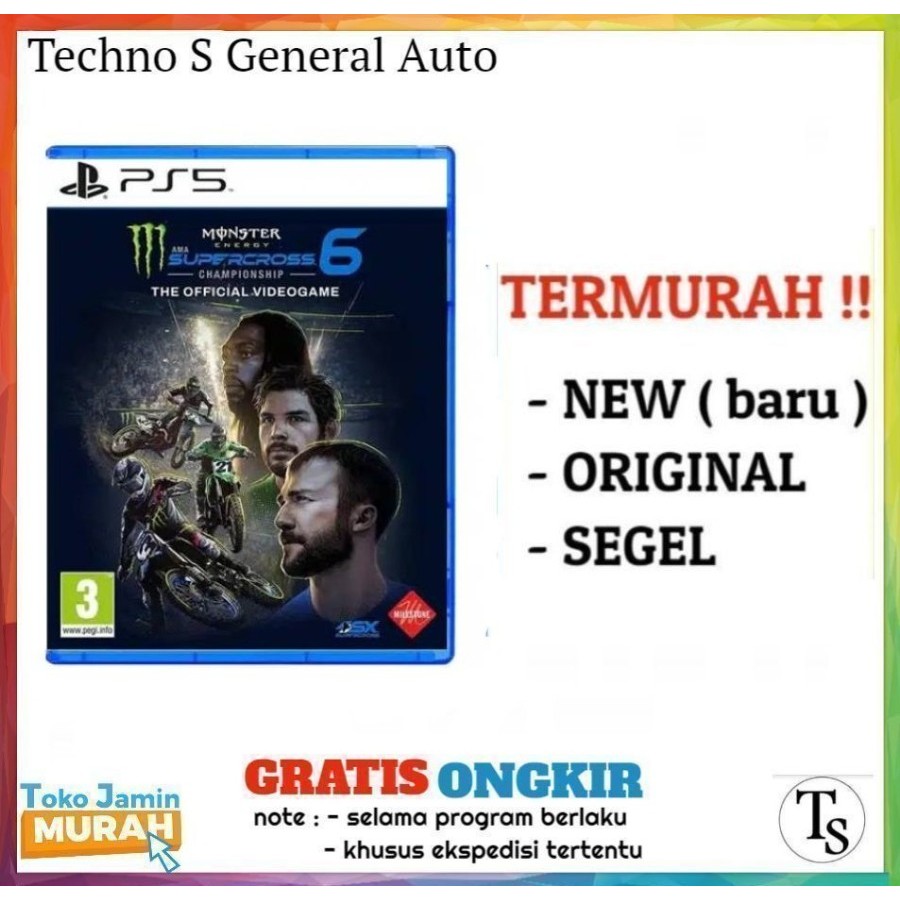 Jual PS5 Monster Energy Supercross 6 Championship / PS 5 Super Motor ...