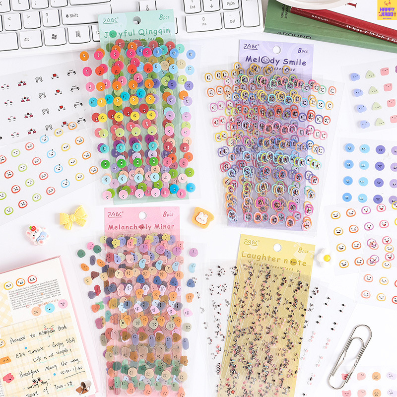 Jual Symphony of Expressions Sticker Theme isi 8 lembar stiker emoji ...