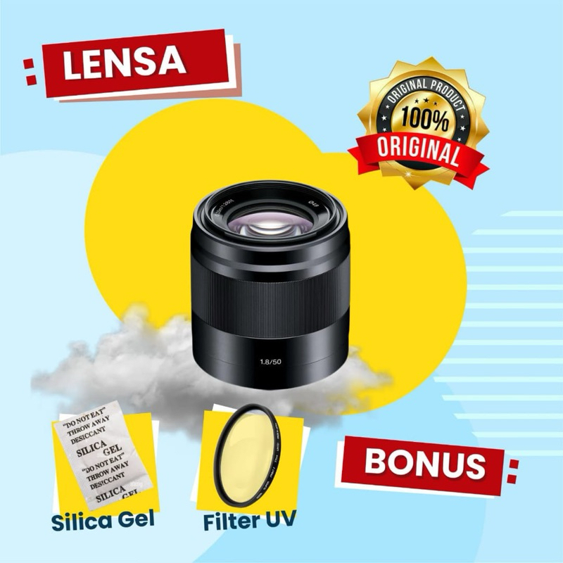 Jual SONY 50MM F1.8 Lensa Fix MIrrorless Bokeh For A6000 A5000 A5100 ...