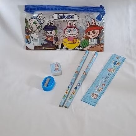 Jual Paket Alat Tulis Labubu lengkap Pouch | Shopee Indonesia