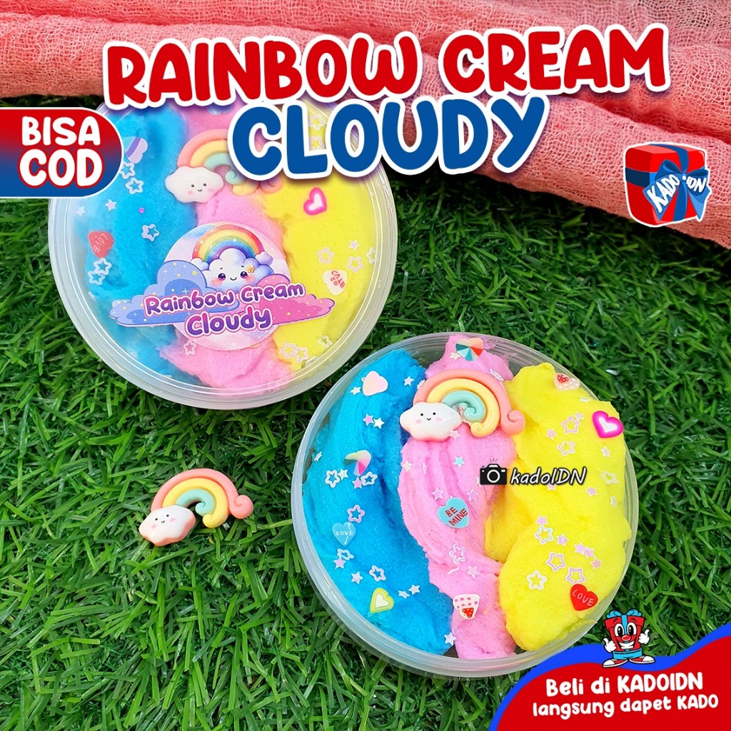 Jual Slime Buttery Cloudy by Kadokado.idn | Shopee Indonesia