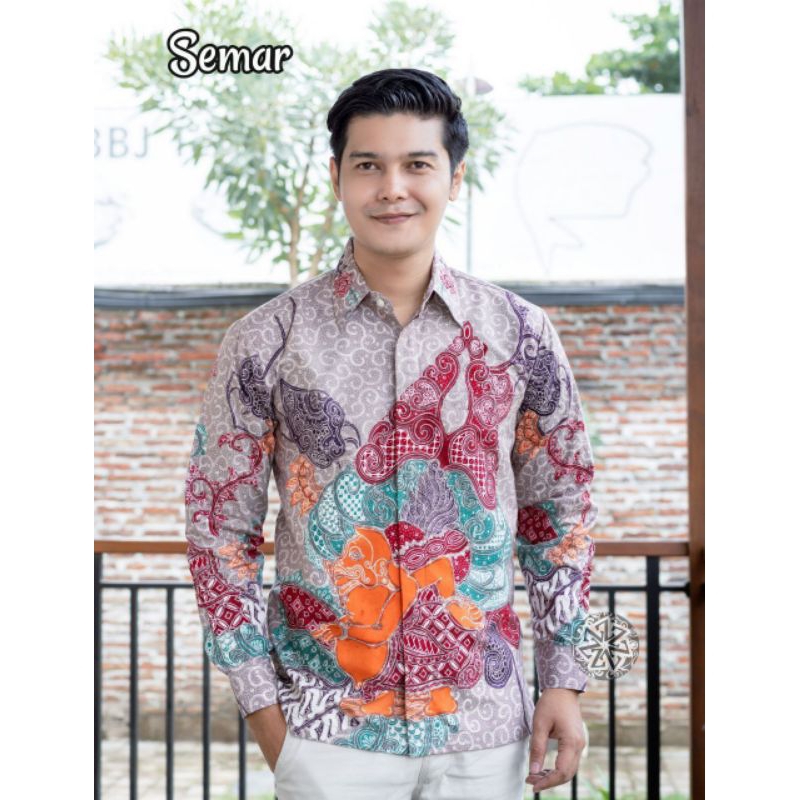Jual MEIFA BATIK Kemeja Batik Tulis Asli Motif Semar Bahan Adem Nyaman ...