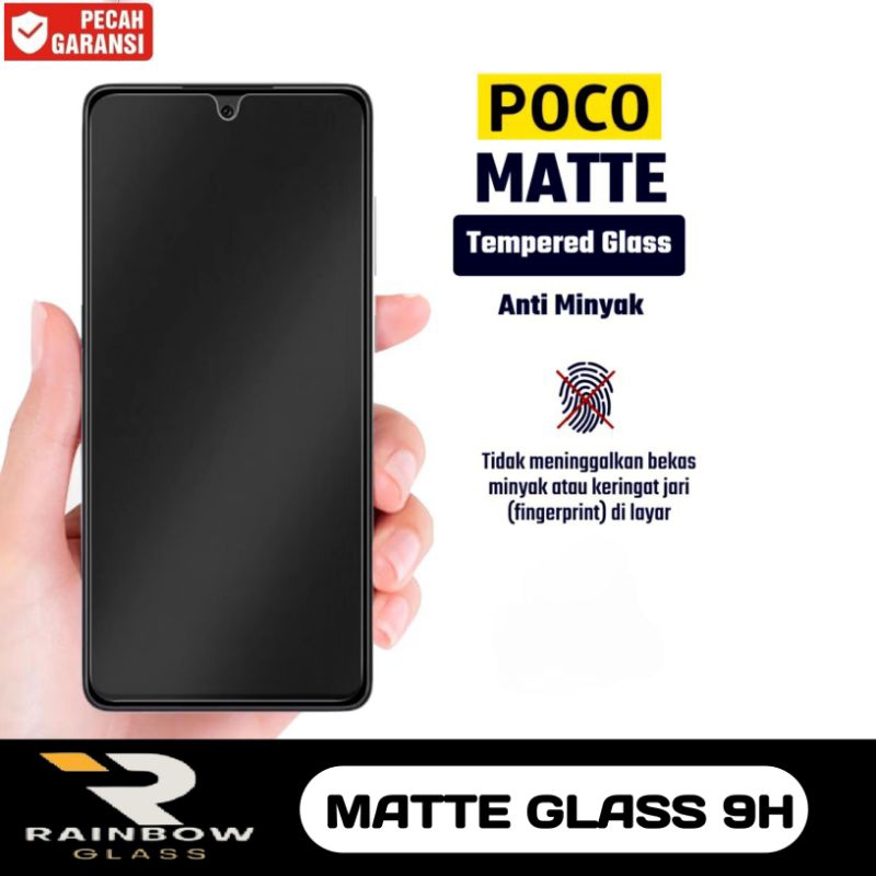 Jual Matte Glass Full Layar Xiaomi Poco C3 F2 F2 Pro F3 M2 M2 Pro M3 M3 Pro X2 X3 X3 Pro ...
