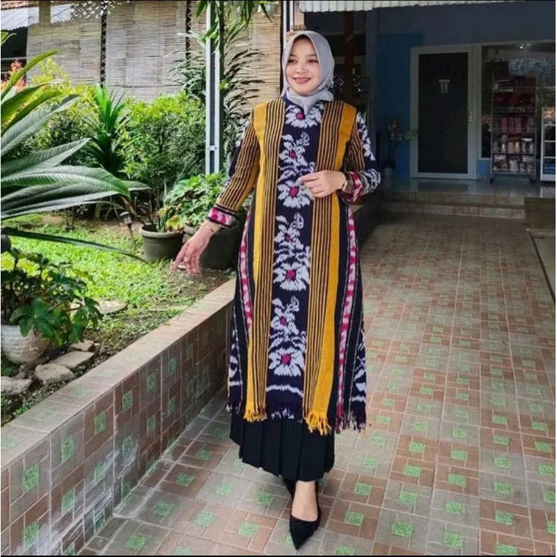 Jual DRESS TENUN WANITA TENUN ETNIK TERBARU | Shopee Indonesia