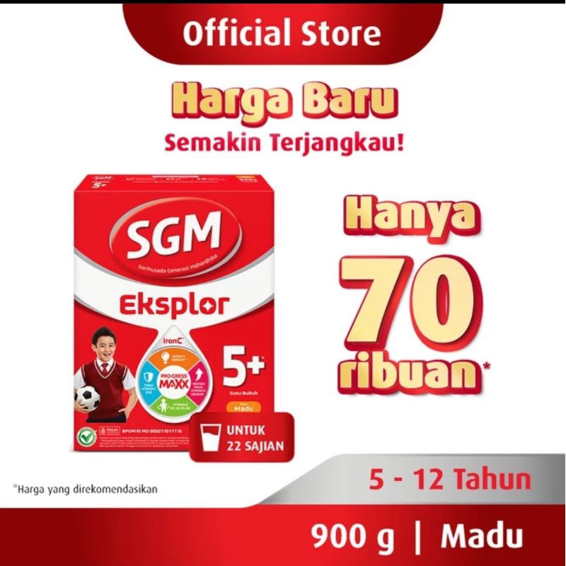 Jual SGM 5 plus 900 gram cokelat madu | Shopee Indonesia