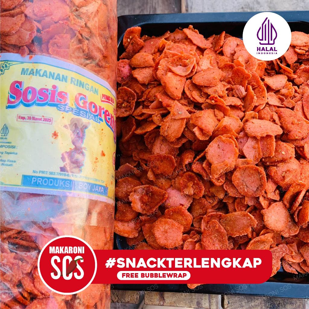 Jual 1 KG Sosreng Sosis Goreng Pedas Viral Terenak Termurah Terlengkap ...