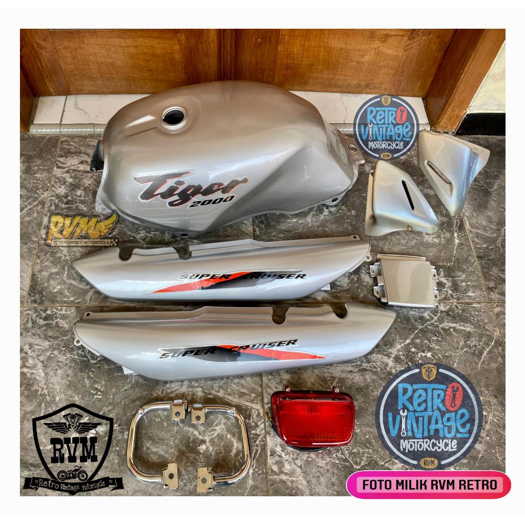 Jual set body tiger lawas 2000 silver set begel tilas stopan striping ...