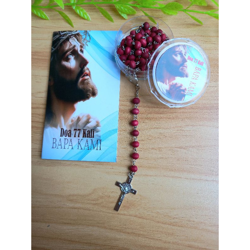 Jual Paket Rosario Kayu Wangi 77 Bapa Kami | Shopee Indonesia