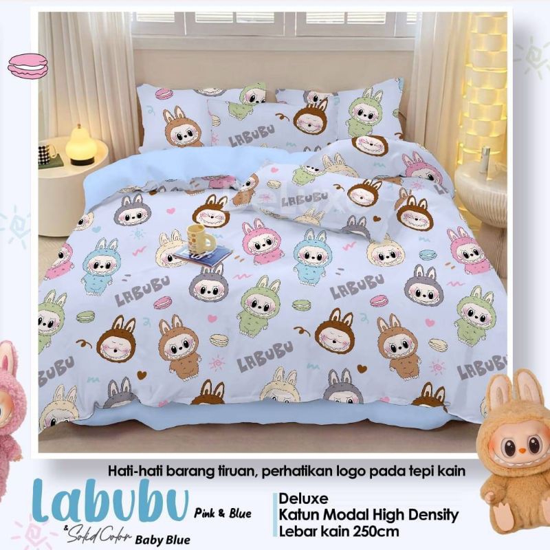 Jual Bahan Kain Katun Meteran Motif Labubu ll Katun lokal CVC ll Katun ...