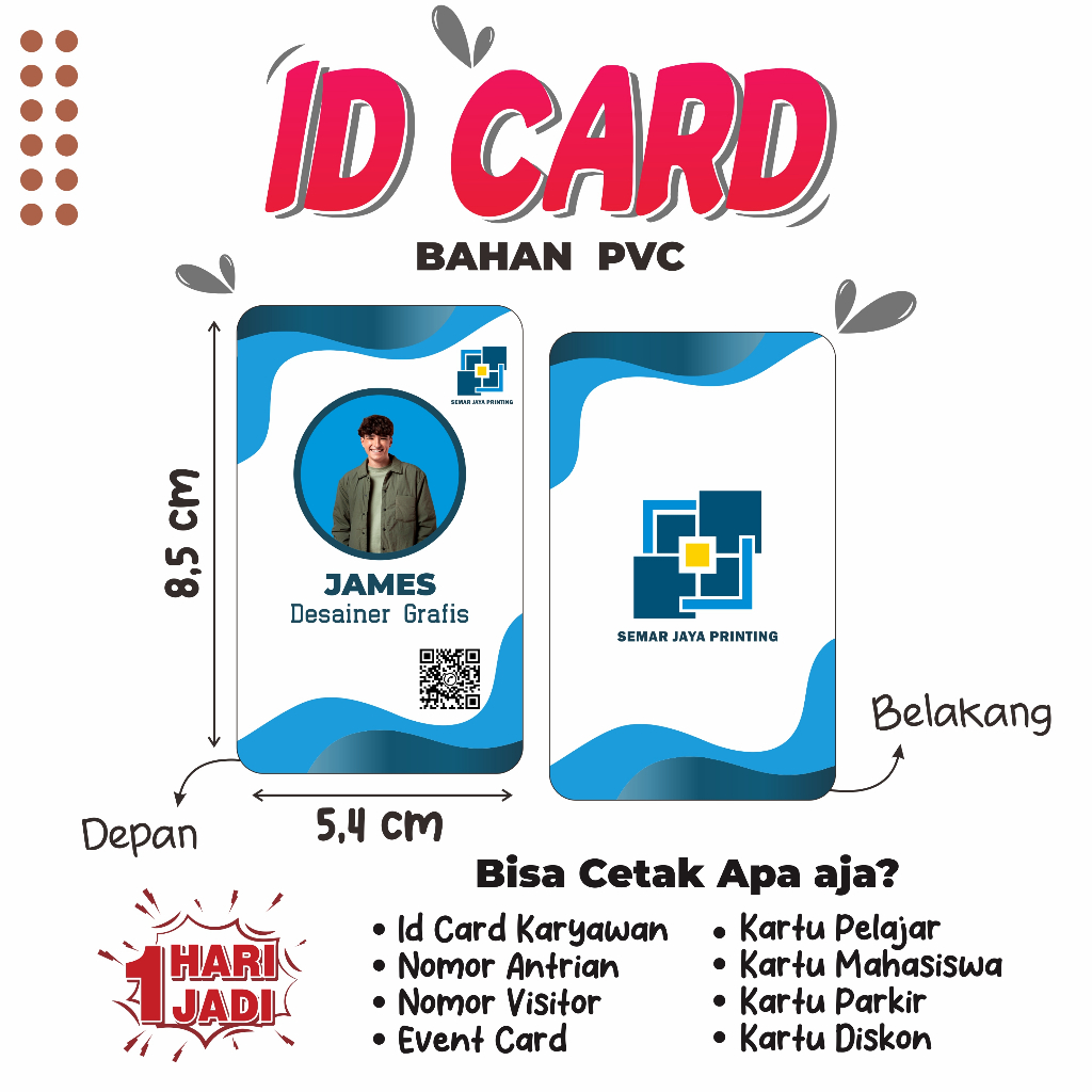 Jual PVC ID CARD, LANYARD, CASE ID CARD FULL COLLOR MURAH | Shopee ...