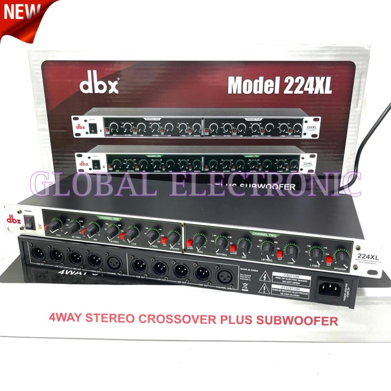 Jual Crossover dbx 224XL + SUBWOOFER Dbx 224 XL Sub 4-way or stereo 2-way/3-way Crossover Plus ...