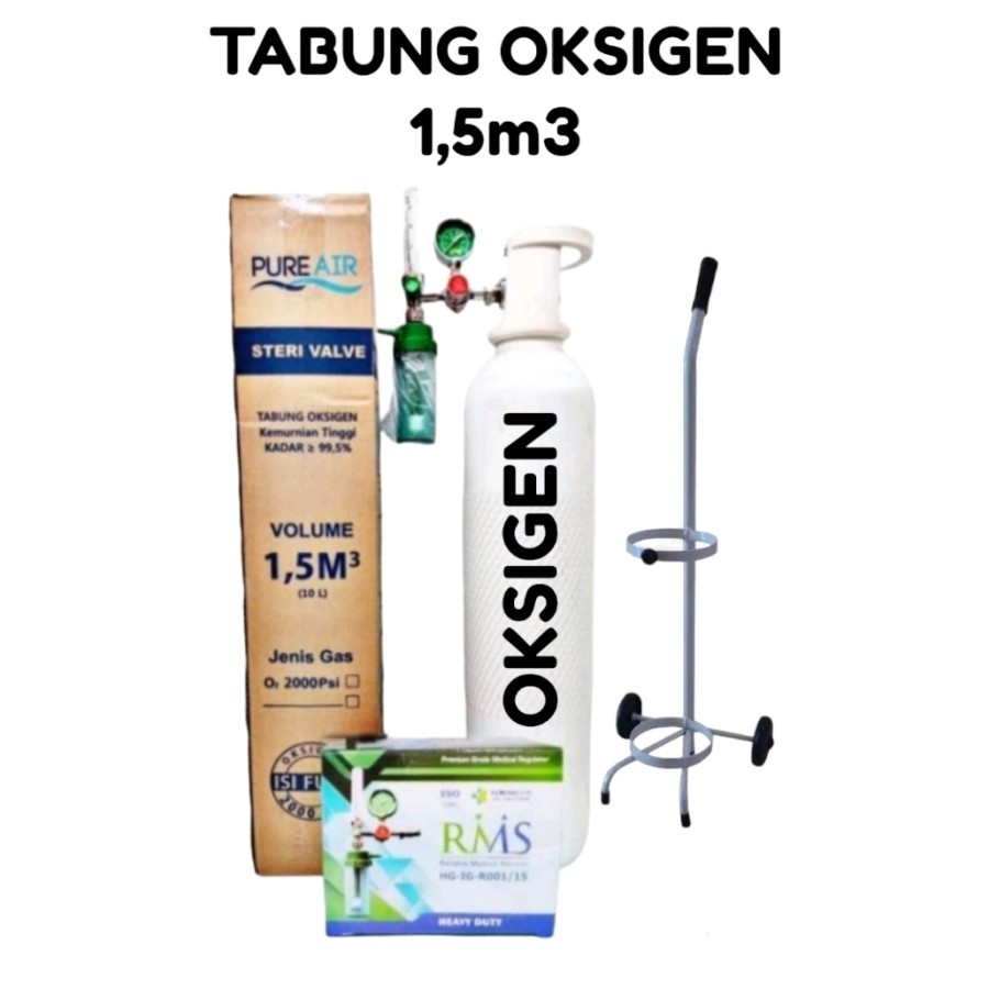 Jual Tabung Oksigen Medis 1,5m3 Paket Lengkap Tabung Oksigen Medis 1 ...