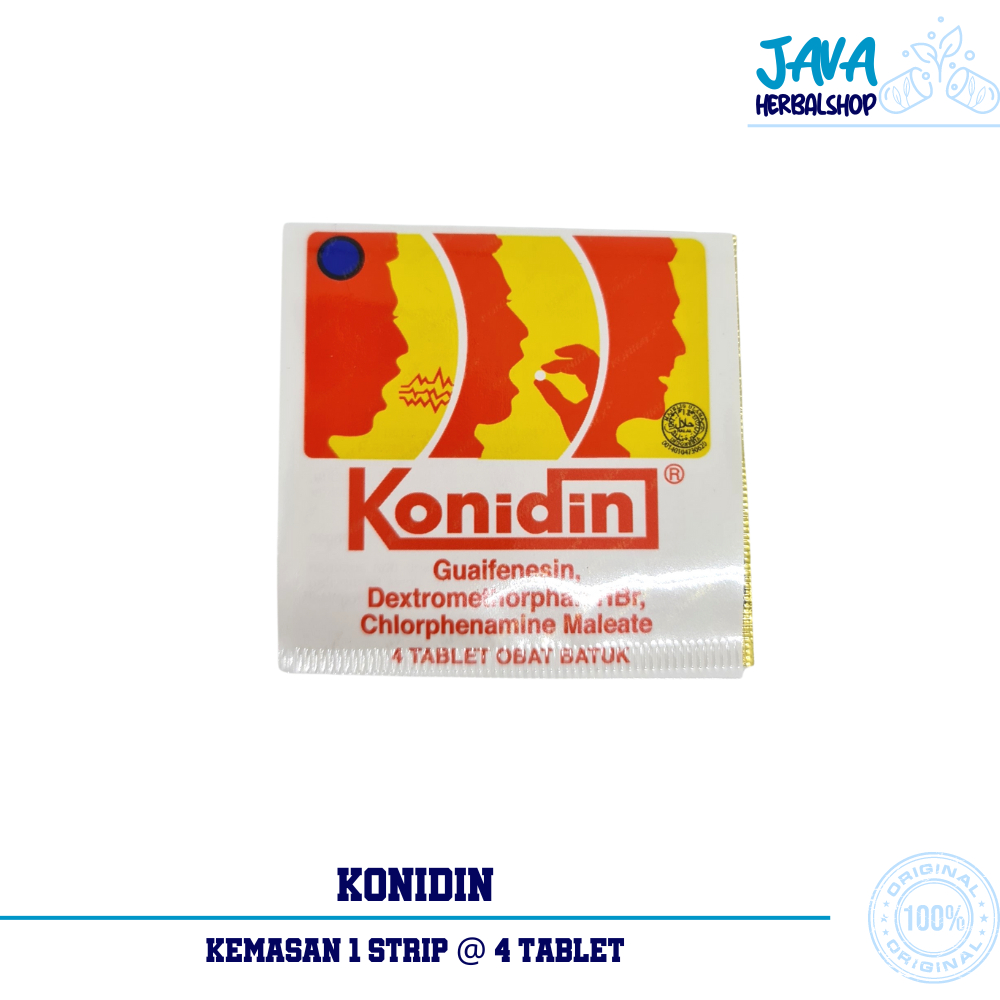 Jual KONIDIN PEREDA SAKIT BATUK ORANG DEWASA ISI 4 TABLET | Shopee ...