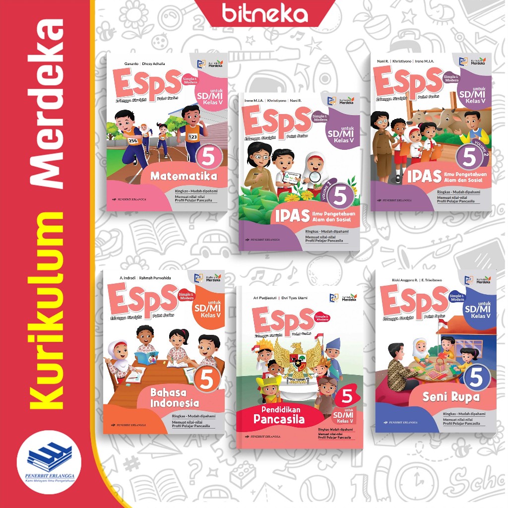 Jual Buku ESPS (Erlangga Straight Point Series) Jilid 5 untuk SD/MI Kelas 5 - K-Merdeka Erlangga ...
