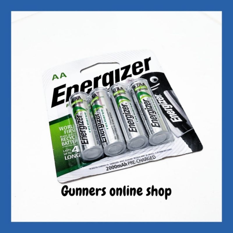 Jual Baterai AA Energizer 1,2Vlt 2000mAh Rechargeable | Shopee Indonesia