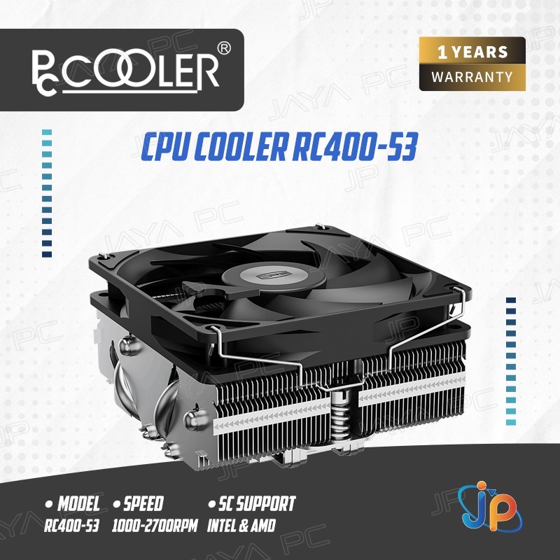 Jual PCCOOLER RC400-53 - Low Profile CPU Air Cooler Fan Intel & AMD ...