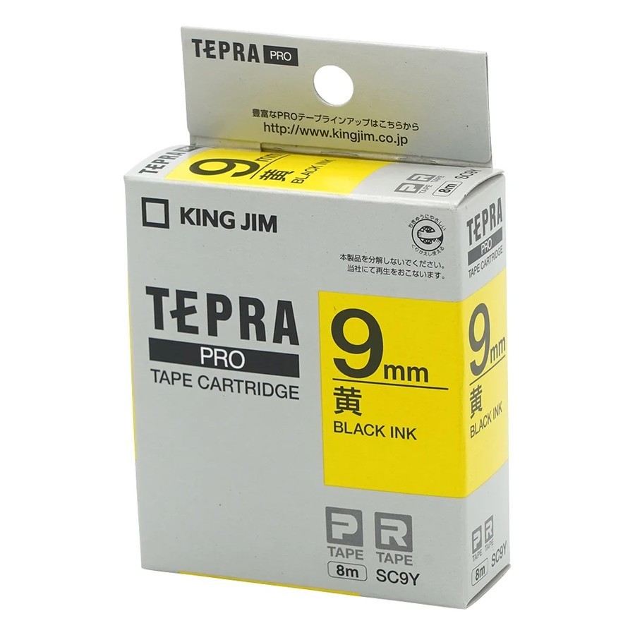 Jual King Jim SC9Y Tepra PRO Label Printer Tape-Cartridge 9mm, Yellow | Shopee Indonesia
