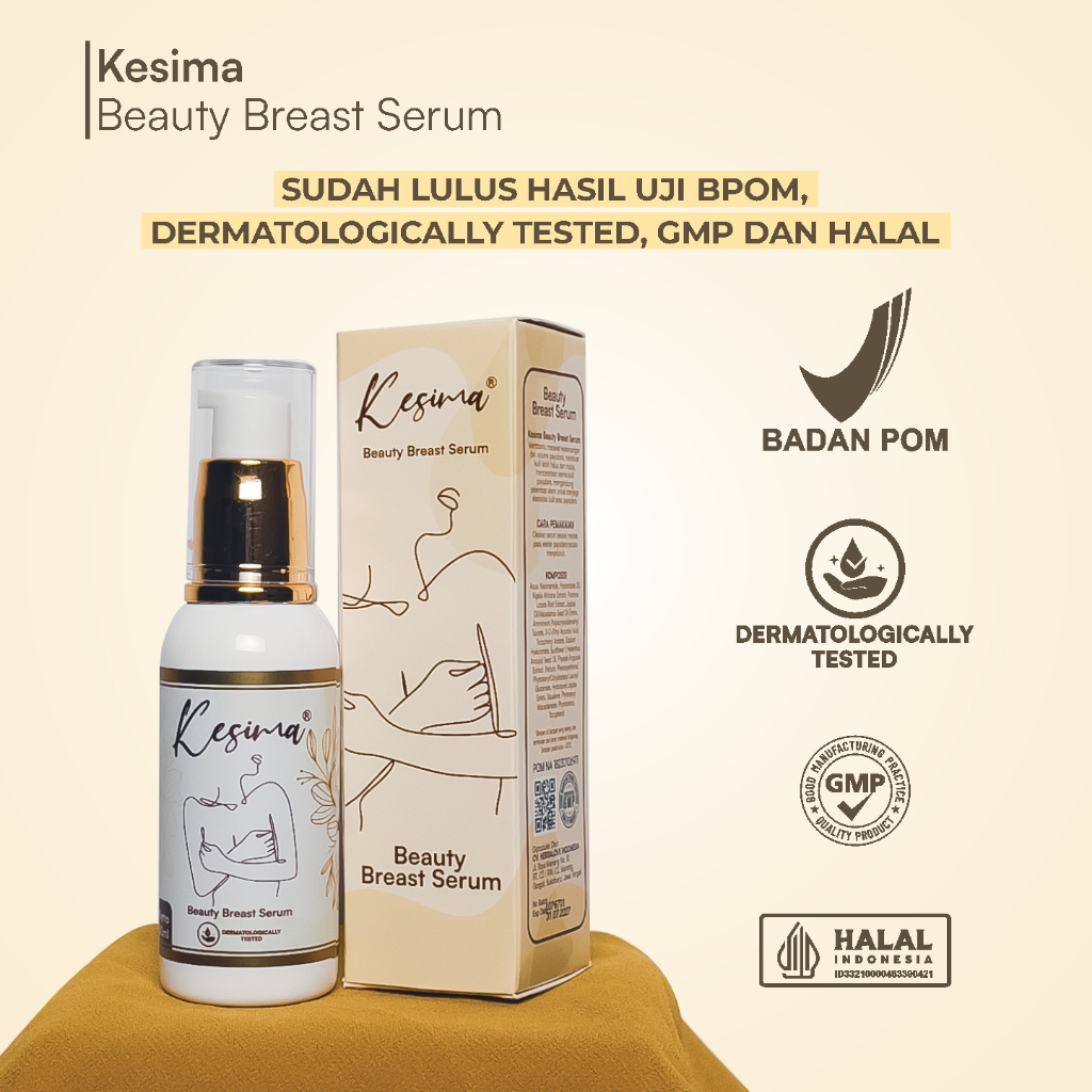 Jual Kesima Beauty Breast Serum Pengencang Payudara BPOM Halal Teruji Dermatologi | Shopee Indonesia