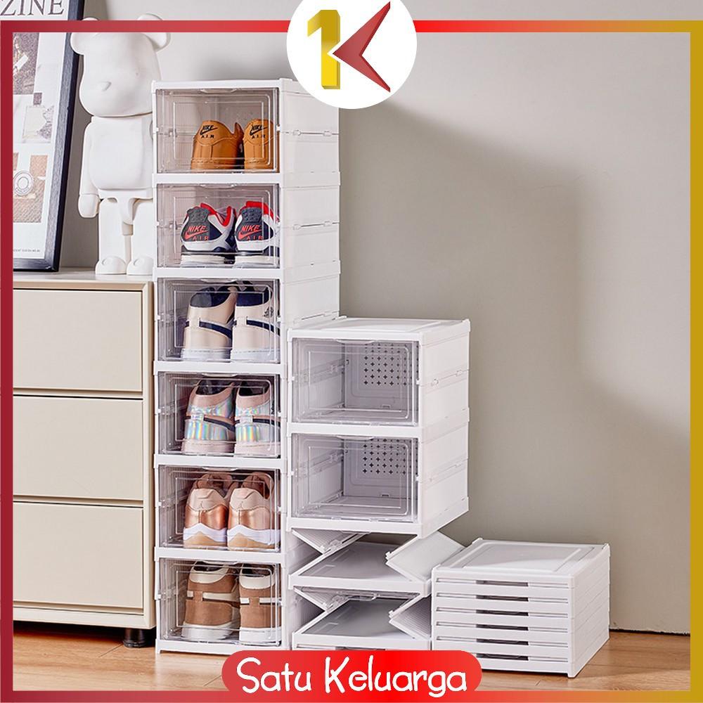 Jual SK-C867 Rak Sepatu Lipat Anti Debu Lemari Multifungsi Serbaguna ...