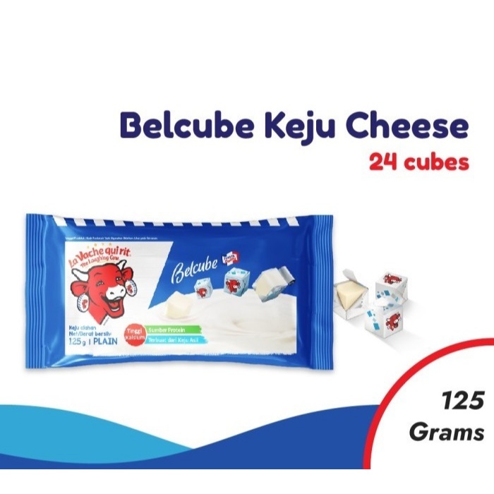Jual Belcube Cheese Spread Keju Mpasi Plain 24 pcs | Shopee Indonesia