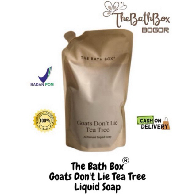 Jual THE BATH BOX - Goats Don't Lie Tea Tree Liquid Soap (GDL, Eczema ...