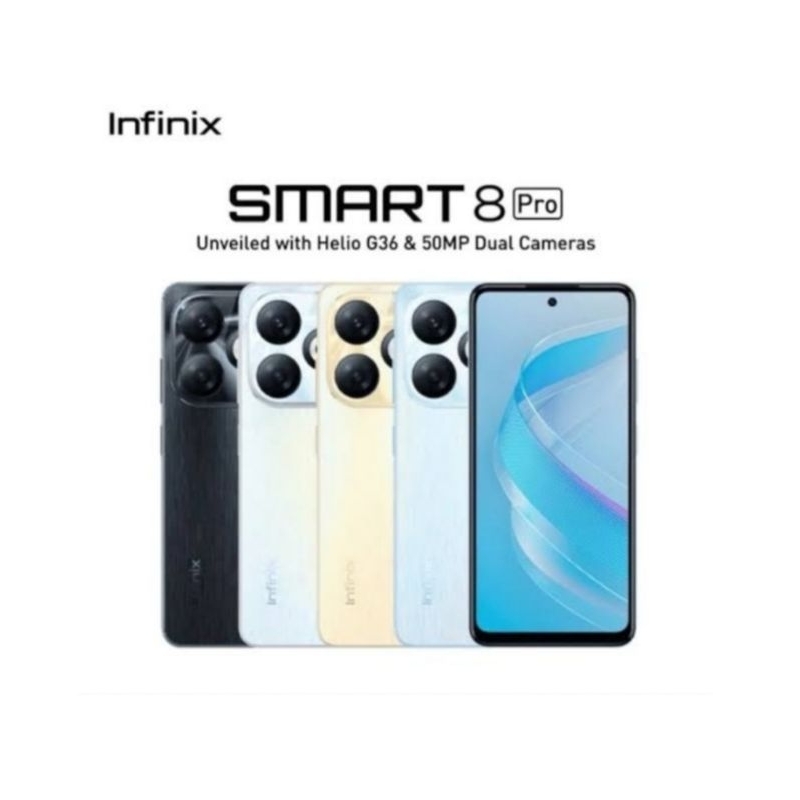 Jual INFINIX SMART 8 PRO 8/128 GB - SMART 8 PRO RAM 8GB ROM 128GB RESMI | Shopee Indonesia