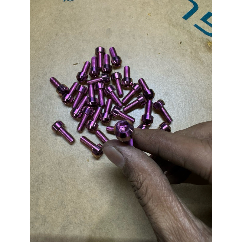 Jual Baut Titanium gr5 M6x15 smal (HARGA SATUAN) | Shopee Indonesia