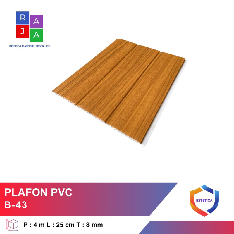 Jual Plafon PVC Plavon Rumah Kamar Merk Estetica Motif Ukuran 400 cm ...