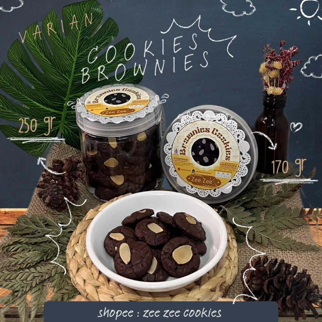 Jual Kue kering borwnies cookies by zee zee cookies | Shopee Indonesia