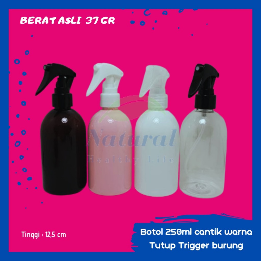 Jual Botol 250ml Cantik Tutup Trigger Burung Dan Bebek N24 | Shopee Indonesia