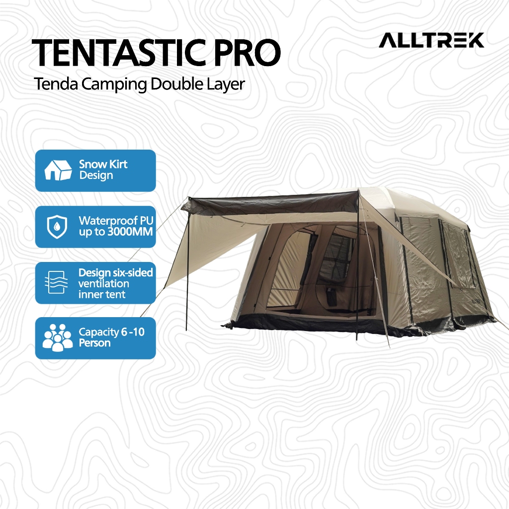 Jual ALLTREK Tenda Camping TENTASTIC Outdoor 1 Bedroom + 1 Guest Room ...
