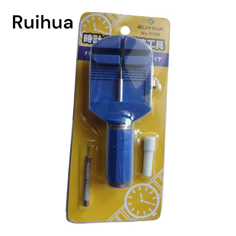 Jual Ruihua Alat pembuka Rantai Jam Tangan chain remover blue refill ...