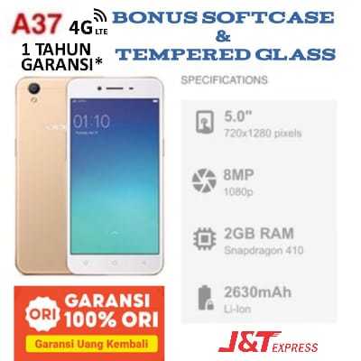 Jual Hp OPPO A37 RAM 3+32GB 4G LTE Garansi 1 Tahun Grosir | Shopee ...