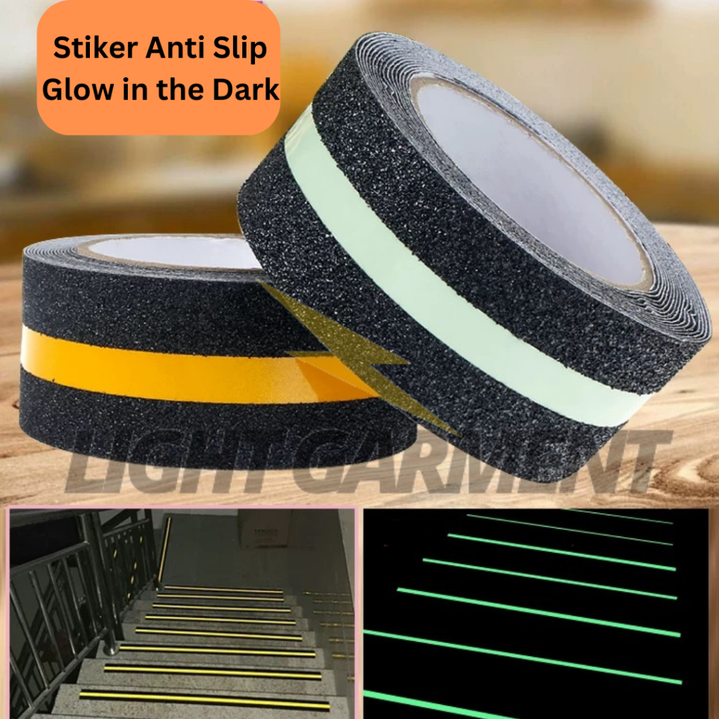 Jual Lakban Anti Slip Tangga Lantai per 1 meter - Glow In The Dark Stiker Fosfor Anti Licin ...