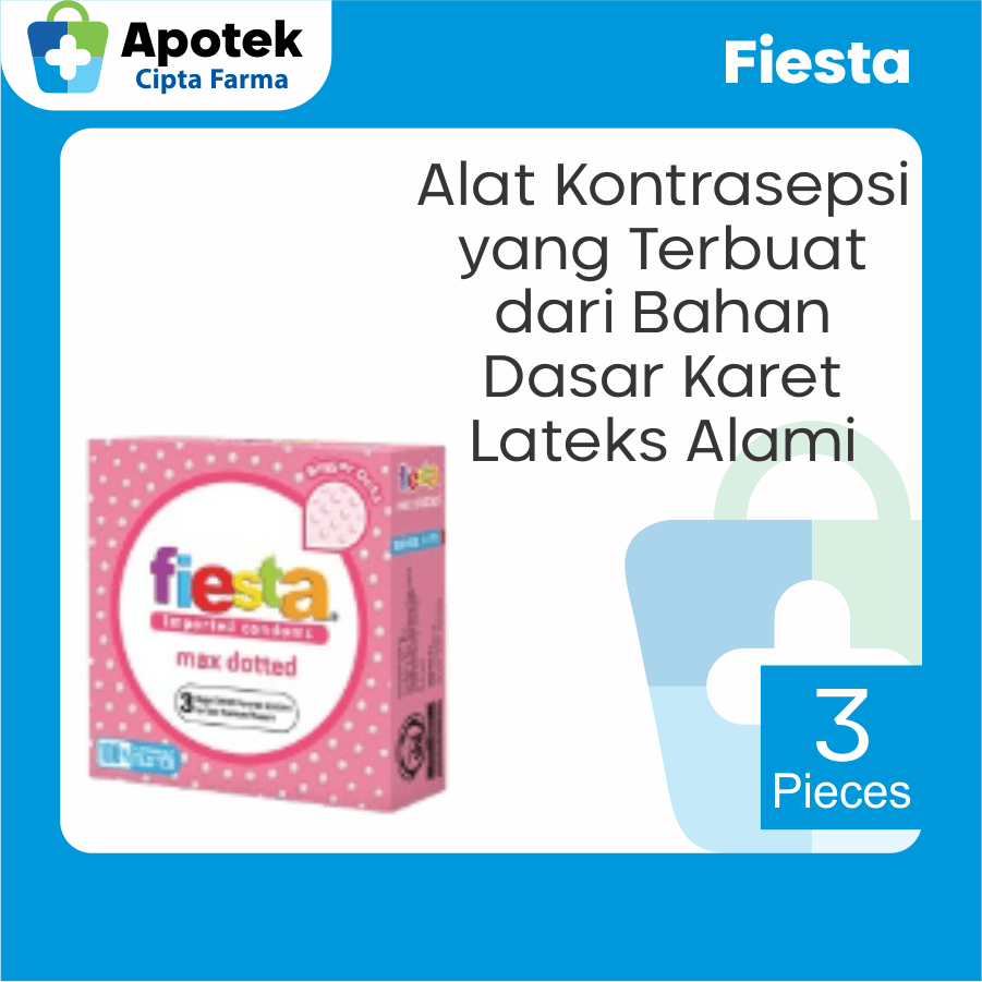 Jual Kondom Fiesta Max Dotted Komdom Condom Fiesta Kondom Latex Alat ...