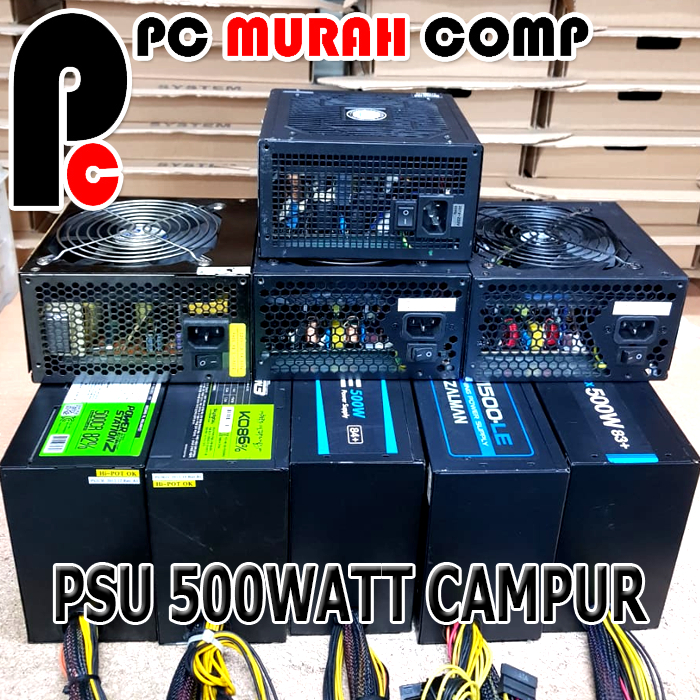 Jual PSU 500W PC KOMPUTER Power Supply 500Watt pure | Shopee Indonesia