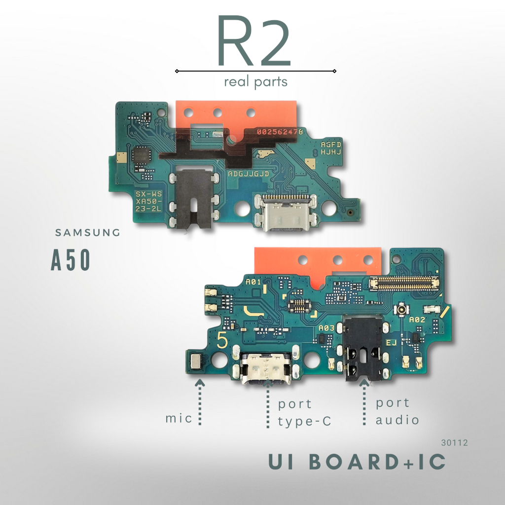 Jual Papan PCB Charger Mic HF Plus IC SAMSUNG A50 / A505 / A505F UI Board Cas Type-C | Shopee ...