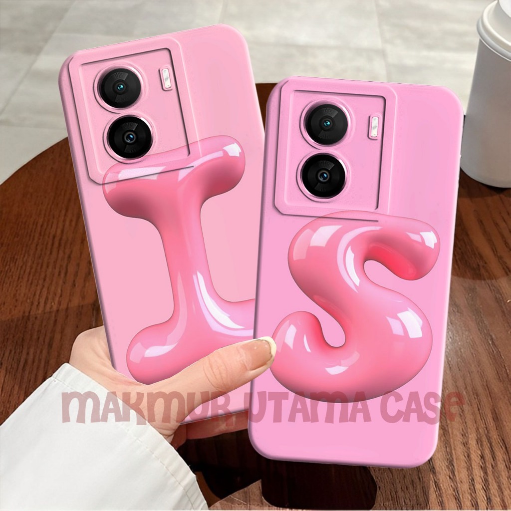 Jual Softcase Macaroon IQOO Z7 Z7X 5G Motif Inisial Name Terbaru ...